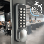 BL5400 ECP – Flat bar lever keypad with an internal lever handle & on ...