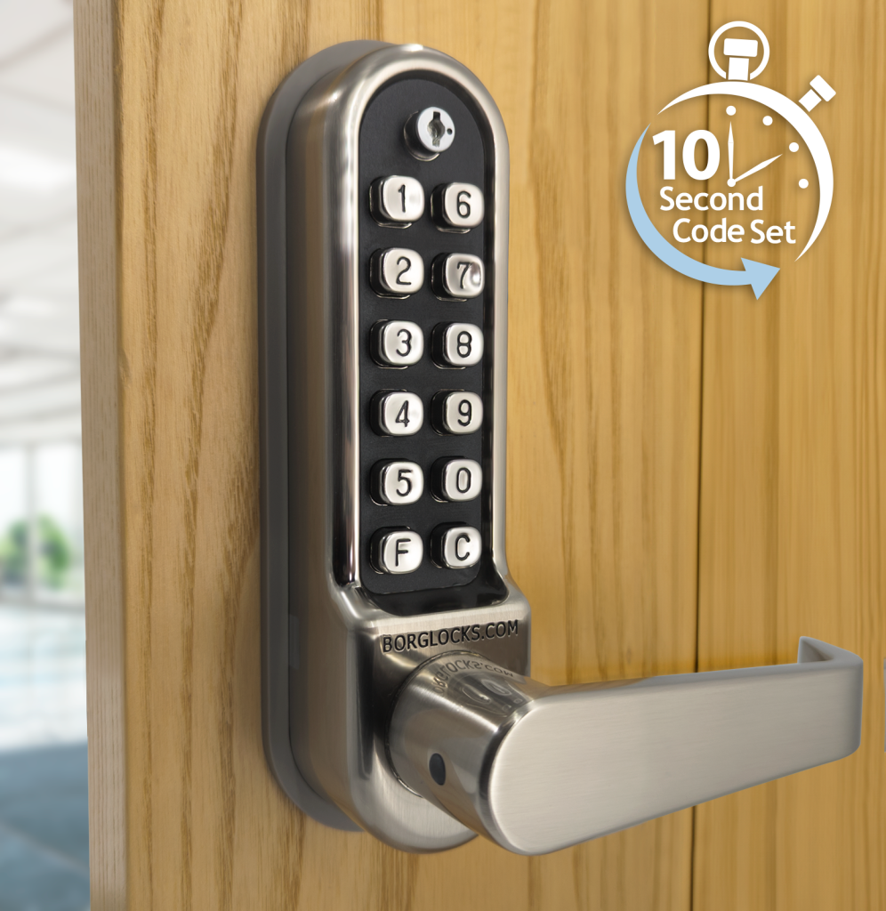 BL5400 ECP – Flat bar lever keypad with an internal lever handle & on ...